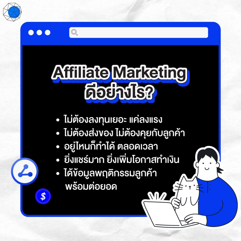 Affiliate Marketing ช่องทางสร้างเงินบนโลกออนไลน์ เริ่มต้นได้จากศูนย์